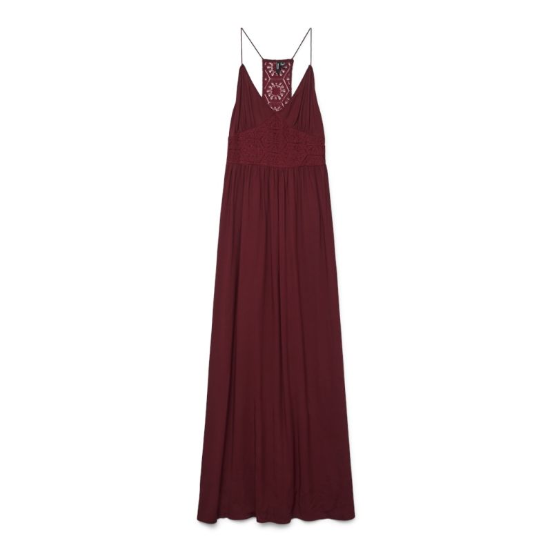 Vero Moda Tall Grace maxi singlet dress syrah